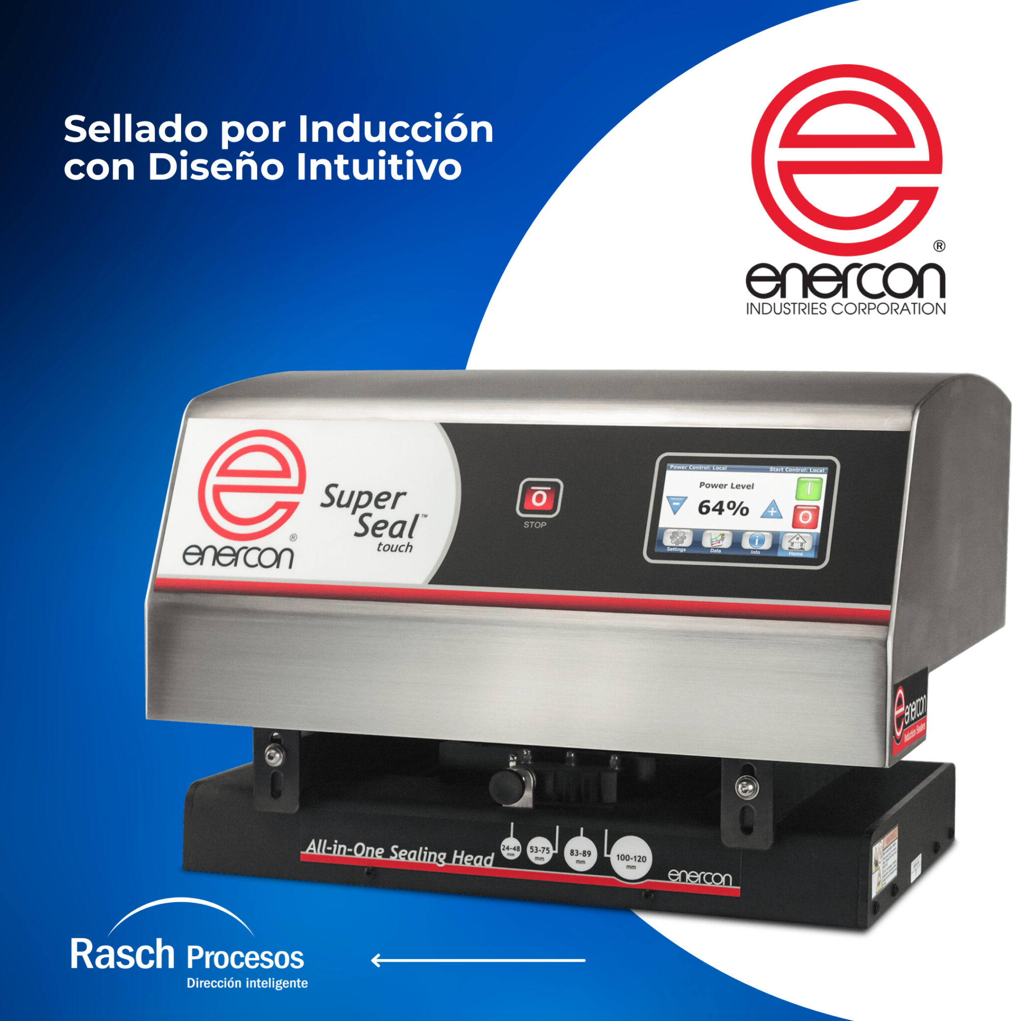 Super Seal Touch: Tecnología de Sellado por Inducción con Diseño Intuitivo - Rasch Procesos