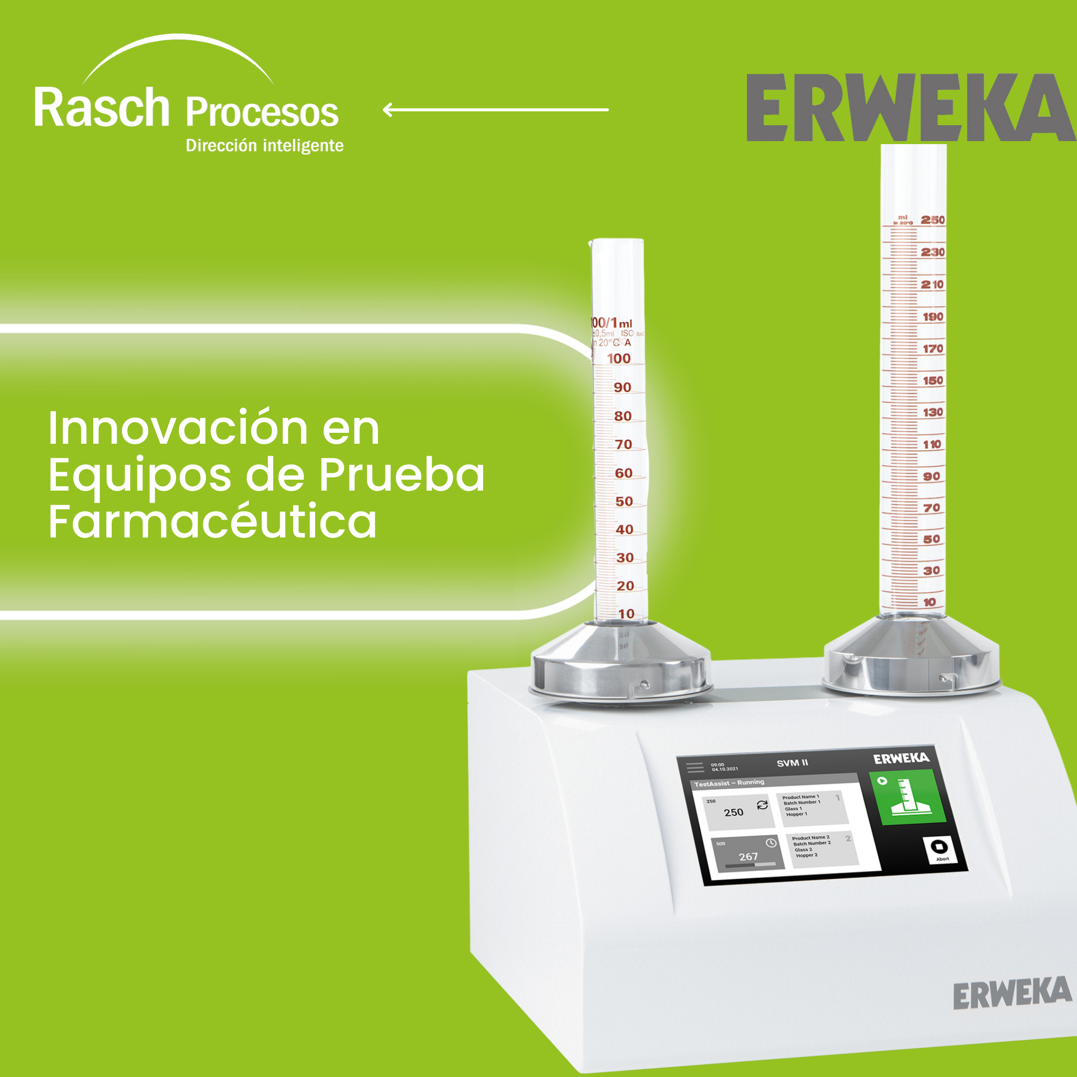 ERWEKA: Innovación en Equipos de Prueba Farmacéutica - Rasch Procesos